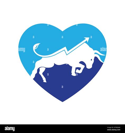 Financial Bull Logo Design Trade Bull Chart Finance Logo Economy