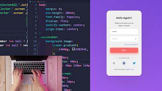 Design Login Page HTML CSS And Javascript
