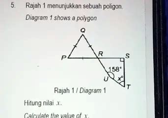 SOLVED Rajah Menunjukkan Sebuah Poligon Diagram Shows A Polygon Rajah Diagram Hitung