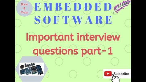 Important Interview Questions For Embedded Software Part 1 Embedded Software Interview
