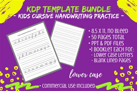 Cursive Lower Case Handwriting Practice Graphic By Tombabe Designs Creative Fabrica