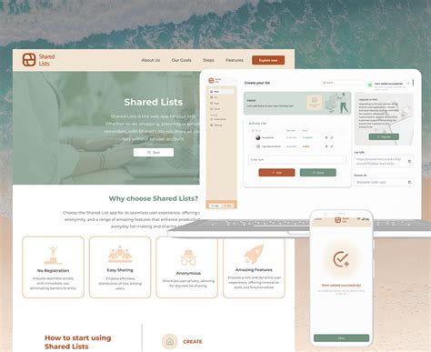 Shared Lists Application By Violetta Żelasko On Dribbble