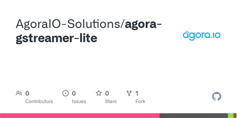Github Agoraio Solutions Agora Gstreamer Lite