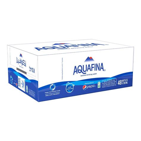 أكوافينا مياه شرب معبأه قليلة الصوديوم كرتون 200 مل × 48 تسوق مقاضيك