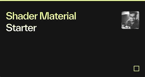 shader material starter codesandbox