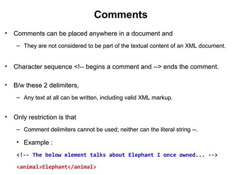 01 Xml Document Structure Ppt