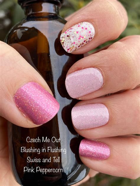 Color Street Pink Mixed Mani Color Street Nails Nail Color Combos