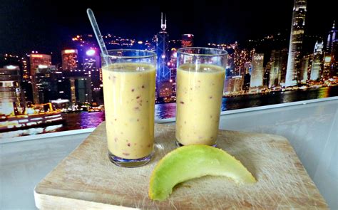 Smoothie Met Perzik Meloen En Kokosmelk Optima Vita