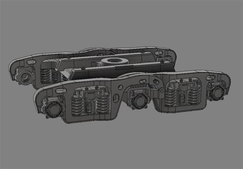 Stl File Railway Bogie Type Kvz 1m H0 187 Scale 🛤️ ・3d Printable Model