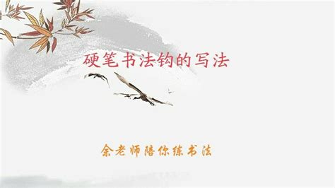 硬笔书法：钩的练习方法 文化历史 文化艺术 好看视频