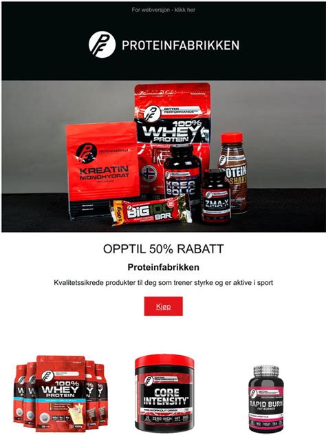 Proteinfabrikken Last Call ⏳ Opptil 50 På Proteinfabrikken Milled