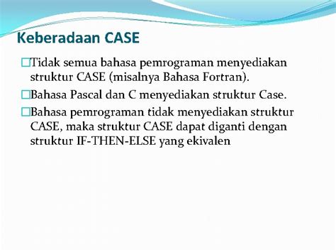 Struktur Case Temu 7 Struktur Case Struktur Case