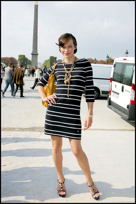 Milla In Striped Dress R Millajovovich Fandom