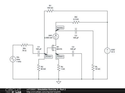 Simulation Exercise Part CircuitLab