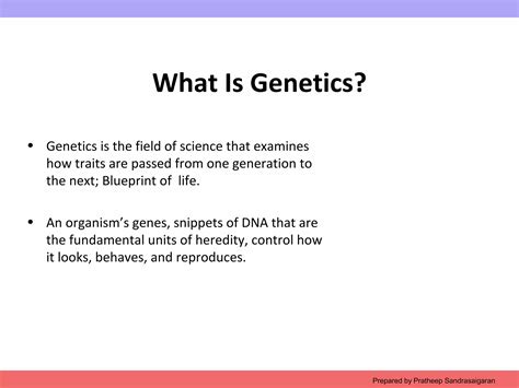 Ch1 Introduction To Genetics PPT