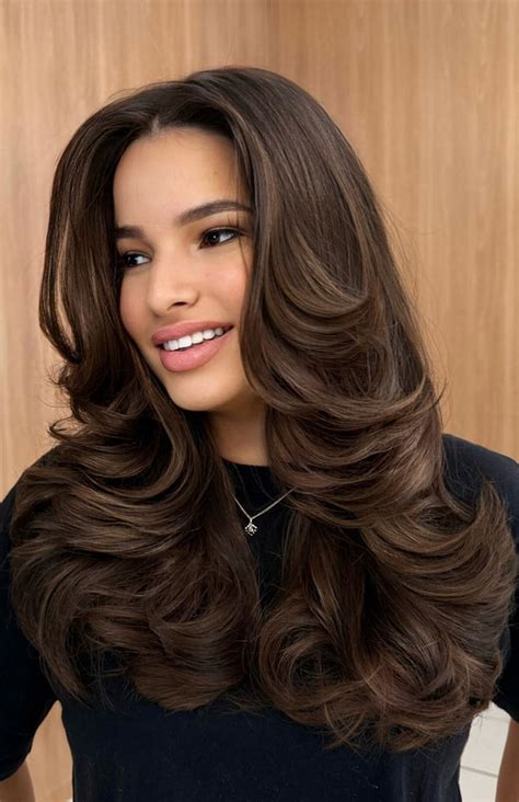 Full Bodied Chestnut Butterfly Layers With Flipped Ends