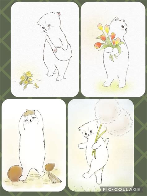 「今日は 世界ねこの日 ということで。世界中のねこに感謝、です 猫イラスト」dodoの漫画