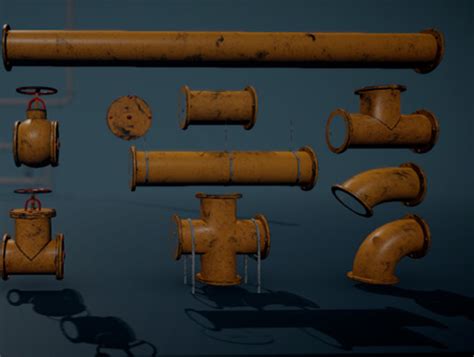 Pipe Asset 3d 산업도구 Unity Asset Store