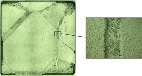 Optical Micrographs Showing The Growth Sectors On A 1 0 0 Hpht