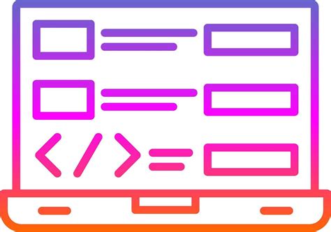 Coding Line Gradient Icon Design 43948952 Vector Art At Vecteezy