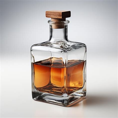 Premium Ai Image Unique Glass Bottle