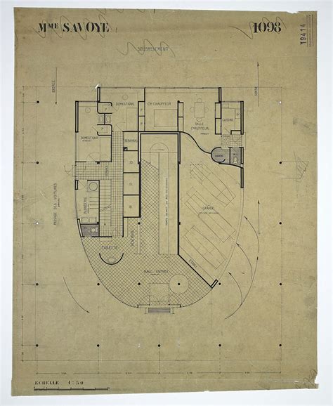 Villa Savoye Ground Floor Plan