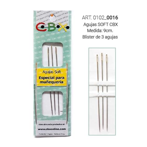 Aguja Cbx Soft P Muneca 3 5x90mm X 3 Mayorista Textil Importador
