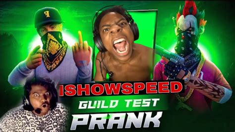 Guild Test Prank Ind Ishowspeed🤣🔥 Youtube