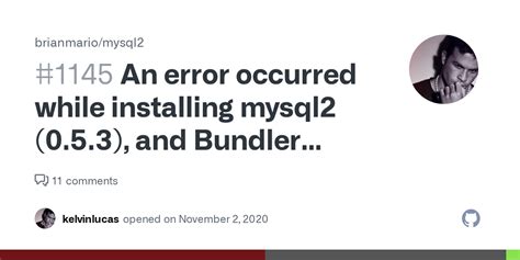 an error occurred while installing mysql2 0 5 3 and bundler cannot