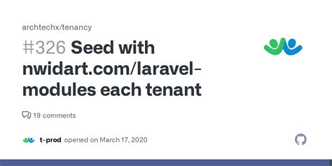 Seed With Laravel Modules Each Tenant · Issue 326