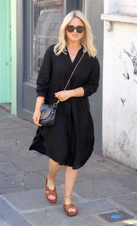 Emily Atack In A Black Dress Was Seen Out In Soho London Celeb Donut