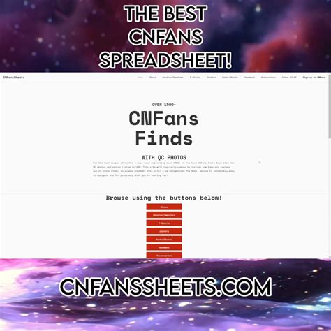I Turned My Cnfans Spreadsheet Into A Easy To Navigate Website With