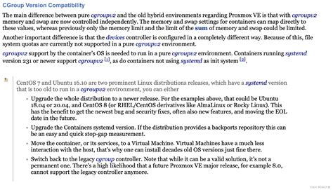 Proxmox Pve7 Centos7 Container 启动异常 Old Systemd ＜ V232 Detectedwarn