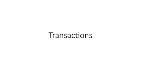 19 Transaction Processing In Dbms Database Mangement System Pptx