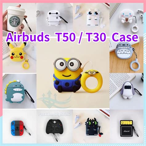 Jual T30 T50 Case Tws Wireless Earphone Motif 3d Cartoon Case Premium