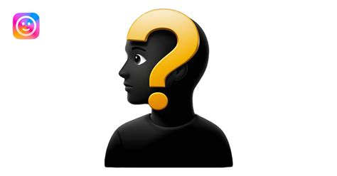 Silhouette Of A Man With A Question Mark Emoji Ai Emoji Generator