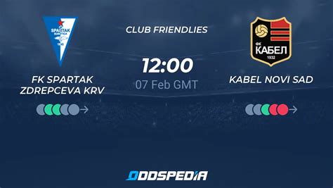 Fk Spartak Zdrepceva Krv Vs Kabel Novi Sad Predictions Odds Live