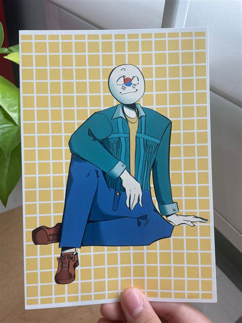 Countryhumans South Korea Art Fashion Print Etsy Australia