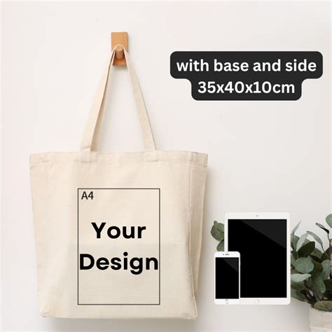 Customized Print Canvas Tote Bag T Base 12oz Bag Custom Printing