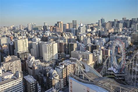 Expansive Cityscape View Over Urban Skyline Tokyo Dec 6 2024 Editorial