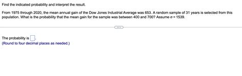 Solved Find The Indicated Probability And Interpret The