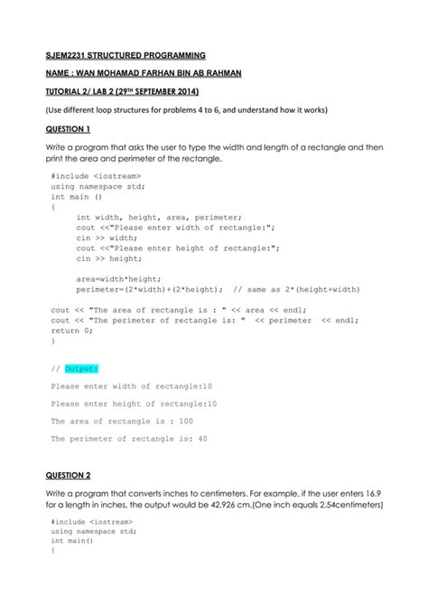 C Tutorial 2 Pdf