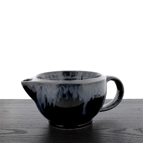 Hand Thrown Shaving Scuttle Two Toned Blue West Coast Shaving