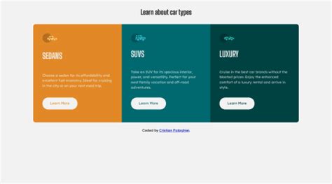 Frontend Mentor 3 Column Responsive Page Using Flexbox Coding Challenge Solution