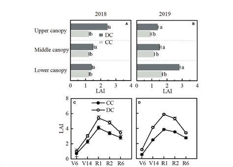 Lai Of Different Layers Of Canopy And Total Lai In Different Stages Download Scientific
