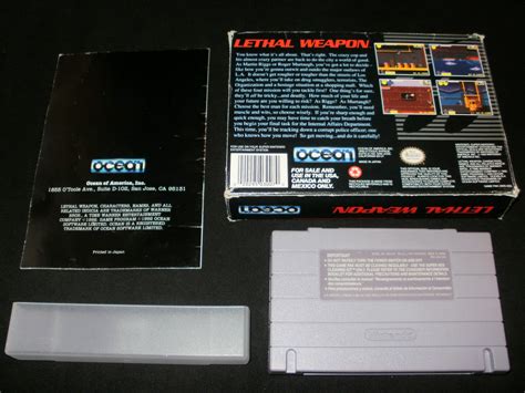Lethal Weapon Snes Super Nintendo Complete Cib