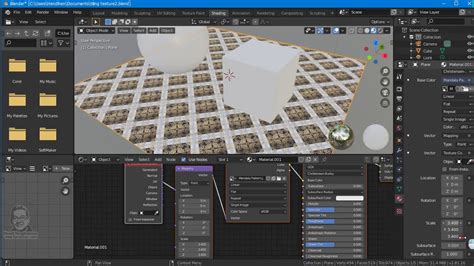 repeat bitmap image texture tiling material tutorial blender 2 8 2