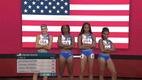 Prandini Us Women Capture Silver In 4x100m Relay