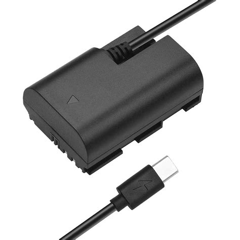 pcfoto dummy battery canon lp e6 dc coupler usb c kit