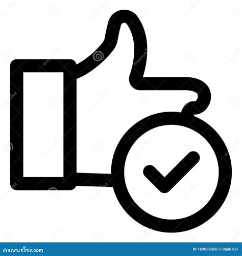 Approval Approved Bold Vector Icon Which Can Easily Edit Stock Vector
